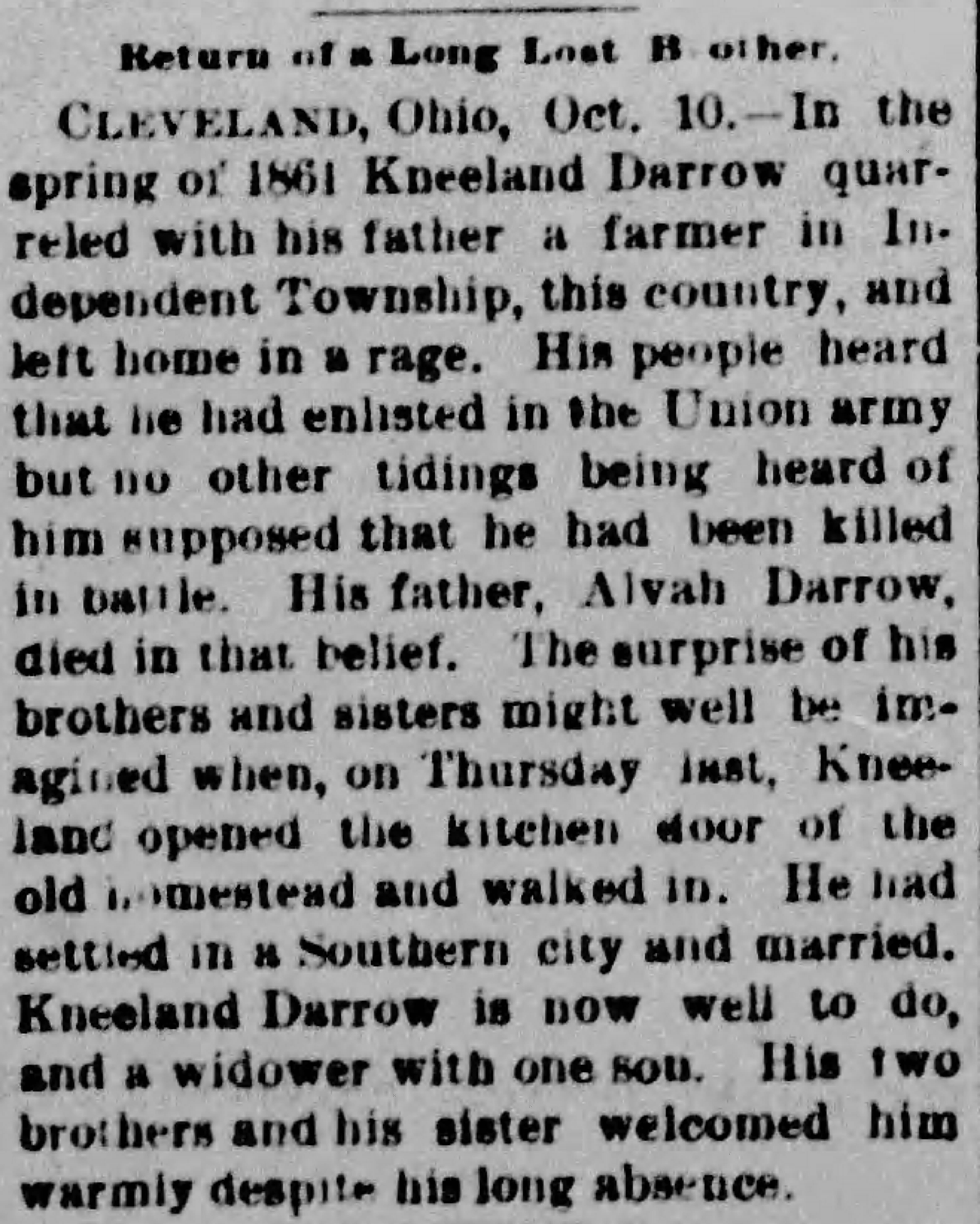 Darrow Family Heritage: Discover Independence’s Secret Cemetery – Found ...